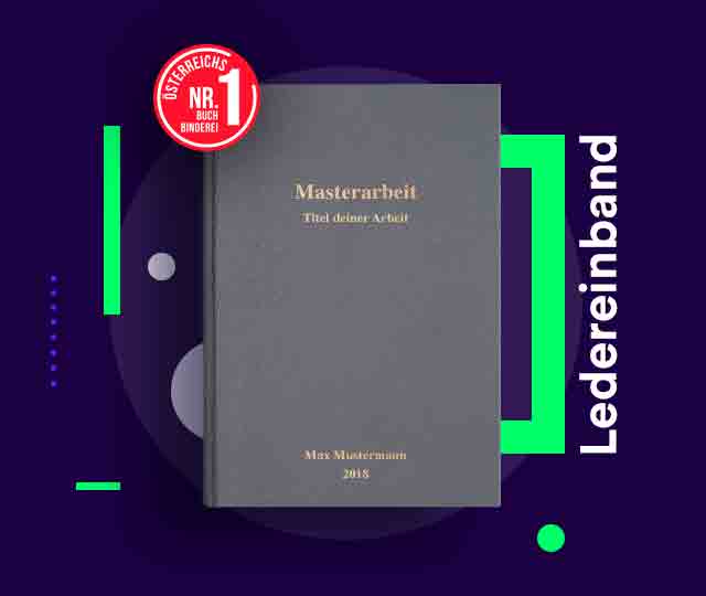 Masterarbeit binden mit 24h Express Druck & Gratis Lieferung - finito